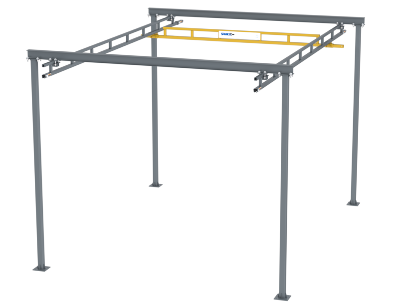 Workstation Bridge Cranes Archives - Material Handling, Fall Protection ...