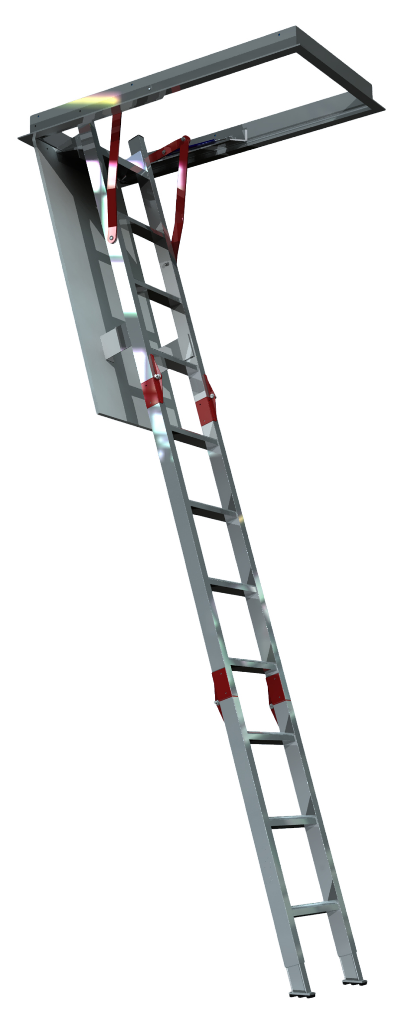 Fold-Down Ladder - Material Handling, Fall Protection and Engineered ...
